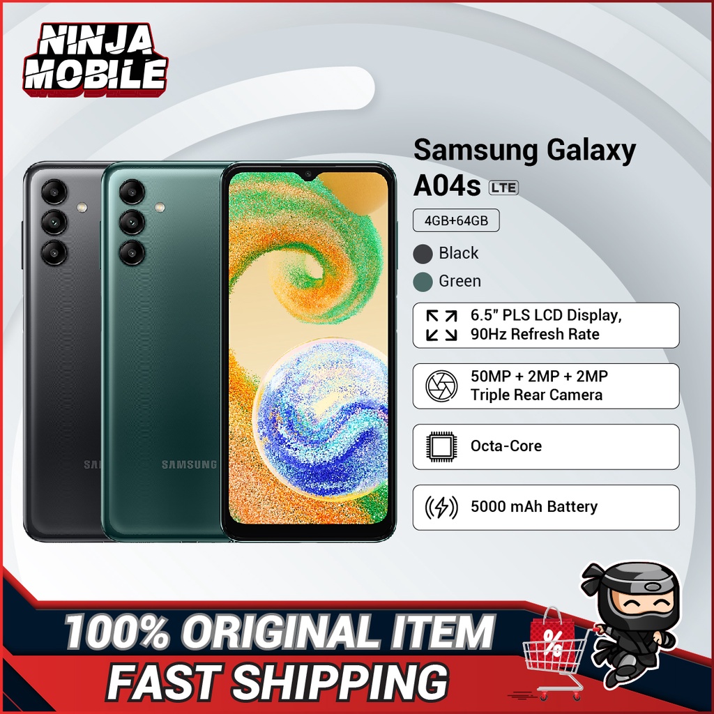 Samsung Galaxy A04s LTE (4GB+64GB) Original 1 Year Samsung Malaysia Warranty | Shopee Malaysia