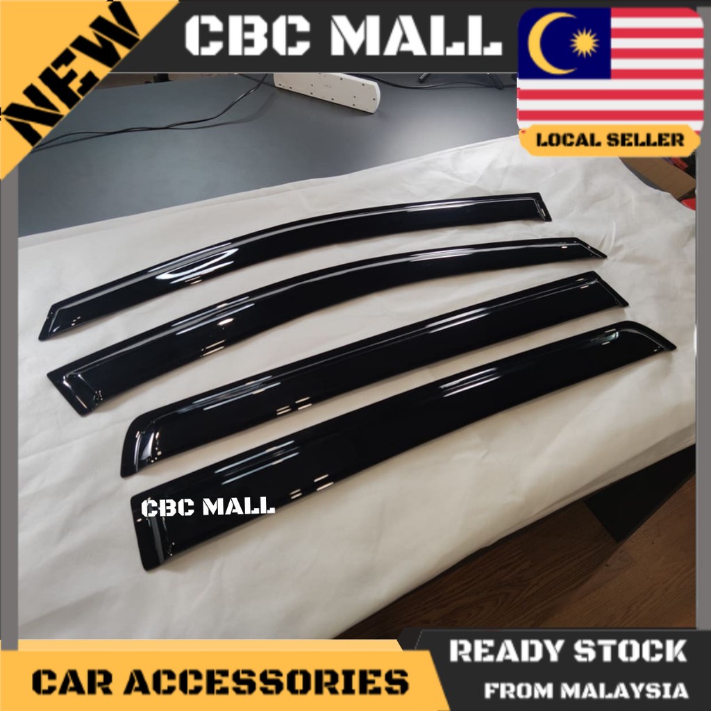 🔥4 PCS🔥High Quality Window Door Visor OEM Wind Deflector FOR FORD ...