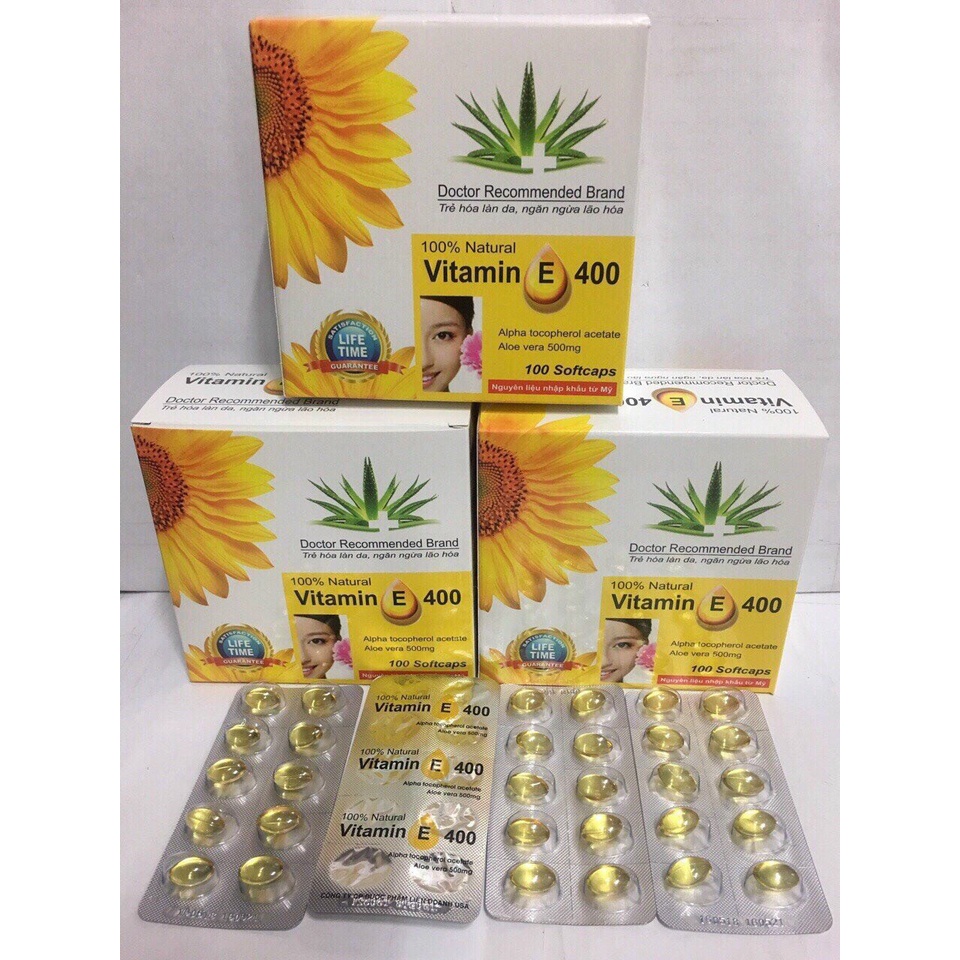 Vitamin E400 with Aloe Vera Essence - Helps brighten and beautify skin ...