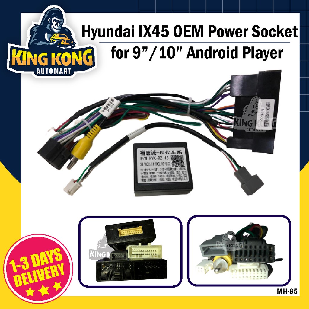 Car Stereo Power Harness Socket With Canbus Hyundai IX45 ( High Spec ...