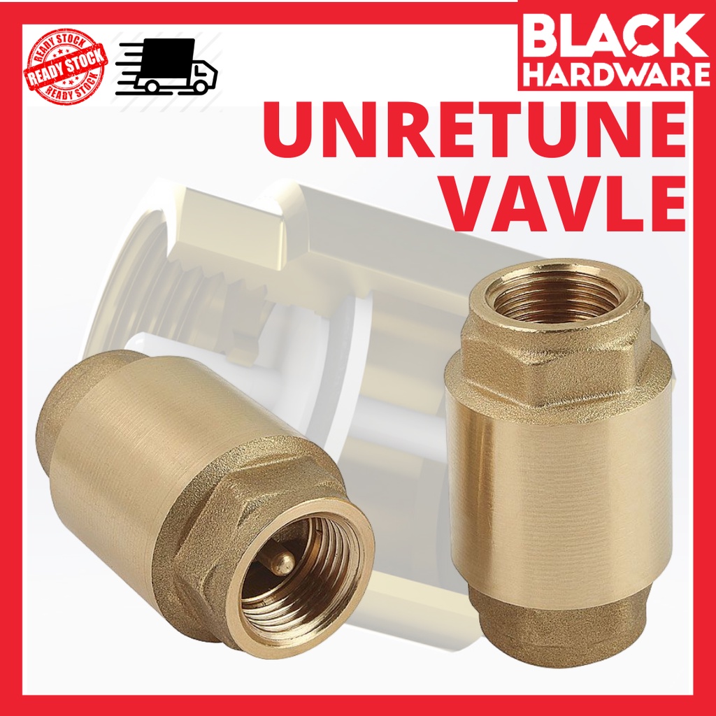 BLACK HARDWARE Brass Unreturn Non return Vertical Check Spring One Way ...