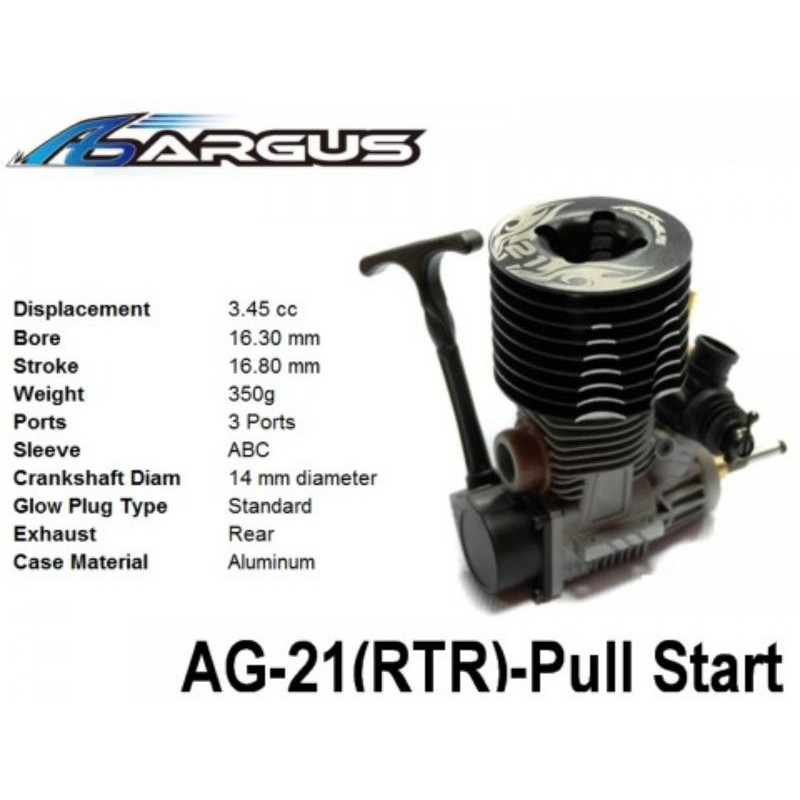 Argus RC Nitro Car 1/8 21 3Port Pull Starter Engine | Shopee Malaysia