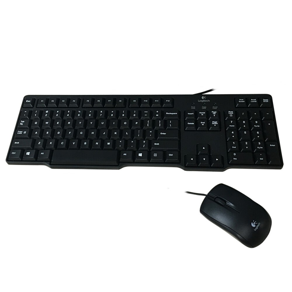 Logitech Mk100 Wired Keyboard, Mouse, And Mouse Set Round Hole Ps2 ...