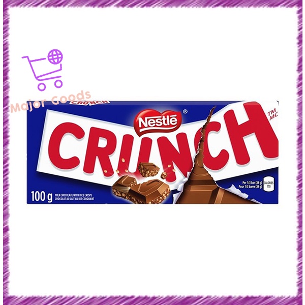 Nestle Crunch Milk Chocolate Bar 100g | Shopee Malaysia