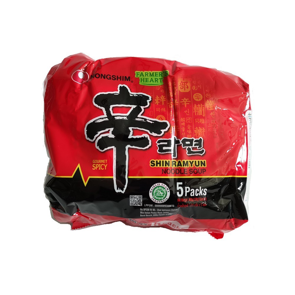 Expired 5 Sep 2023 Nongshim Farmer's Heart Shin Ramyun Halal Korea ...