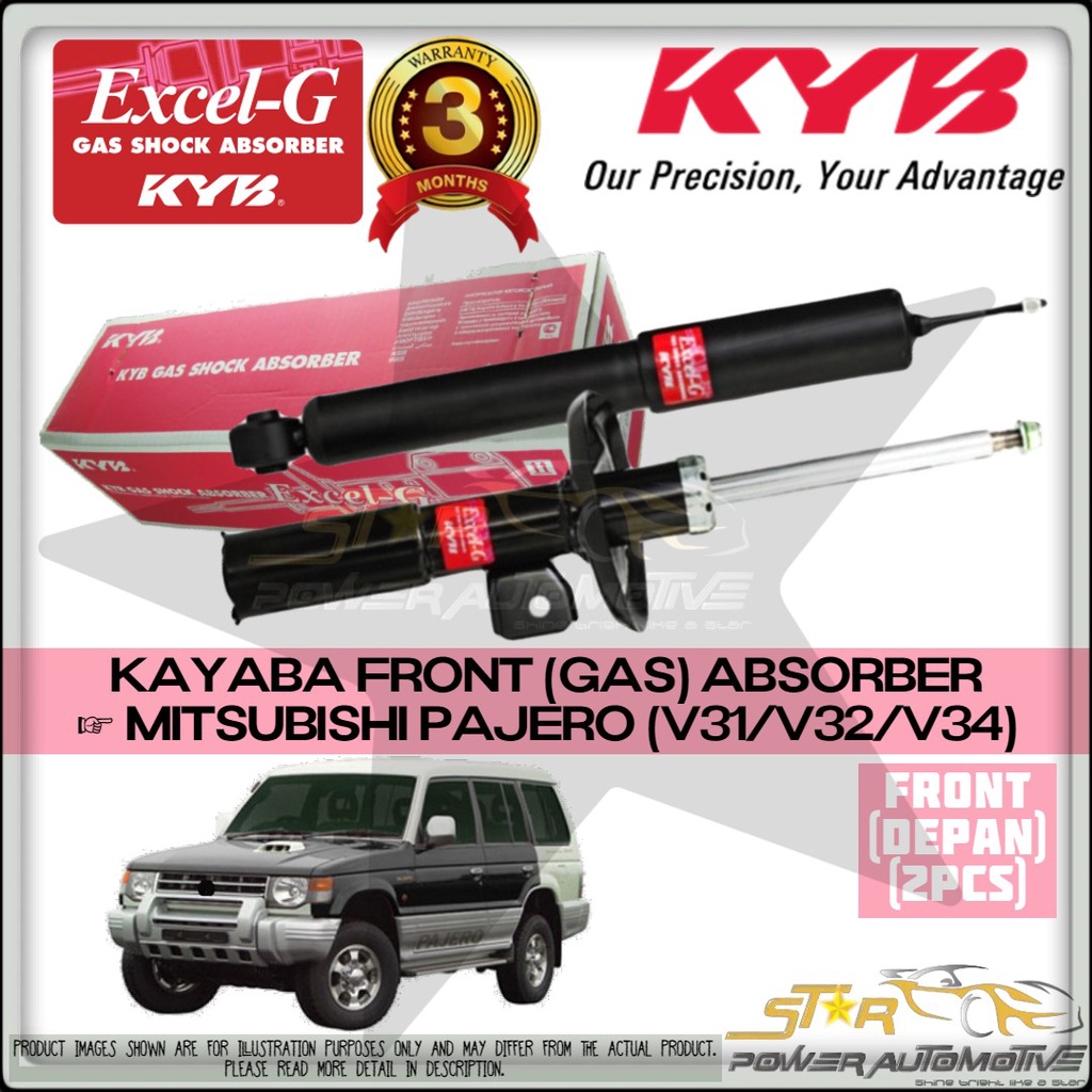 KAYABA KYB EXCEL G Mitsubishi Pajero V31 / V32 / V34 Gas Shock Strut Absorber ( FRONT 2PCS ...