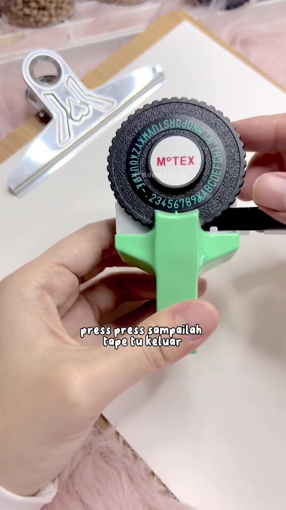 Multicolor Manual Label Maker Sticker Nama Dymo 3D Embossing Sticker ...