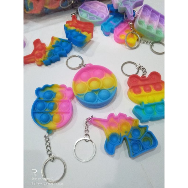 GANTUNGAN 1pcs rainbow Small pop it Hangers | Shopee Malaysia