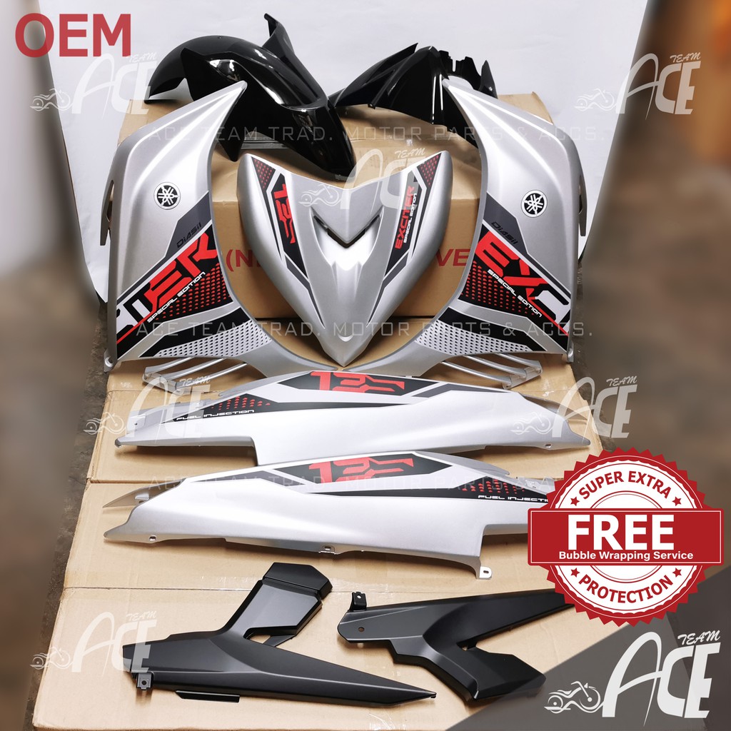 Coverset LC135 V2 V3 Exciter2021 Silver The Four King Yamaha LCV2 LCV3 ...