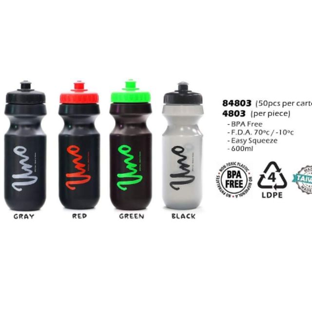 Uno 600ml Water Bottle ( Made in Taiwan ) | Shopee Malaysia
