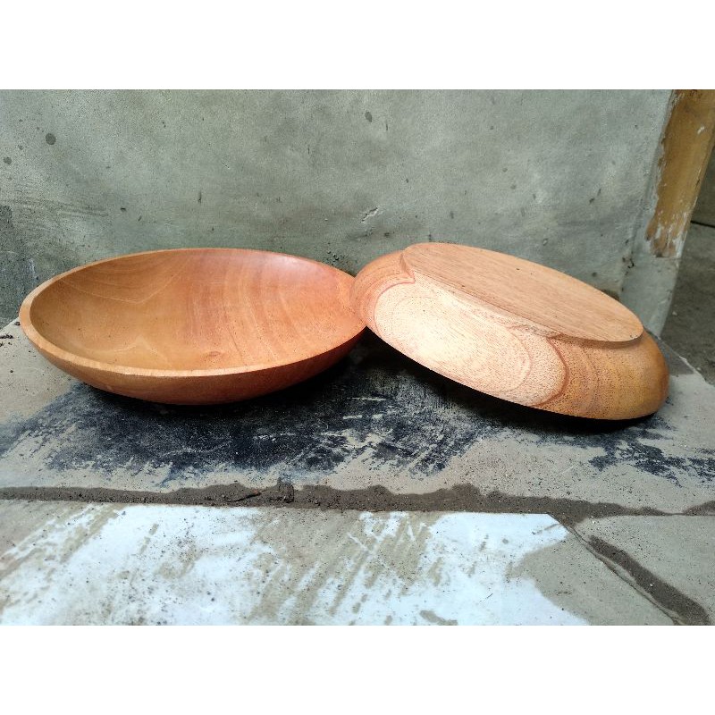 MAHONY WOOD LIUK FRUIT DINNER PLATE 18cm DIAMETER | Shopee Malaysia