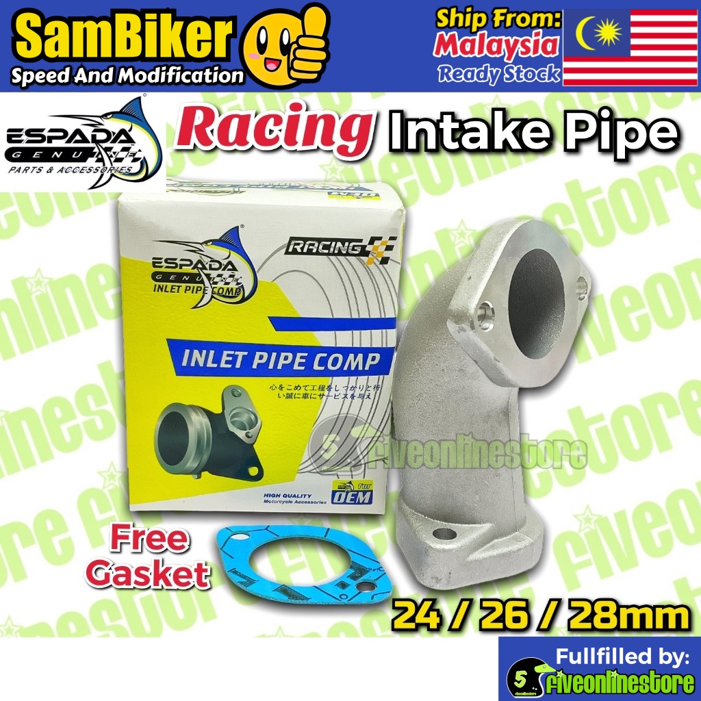 Espada Original Racing Intake Pipe 22mm 24mm 26mm 28mm Ex5 Dream ...