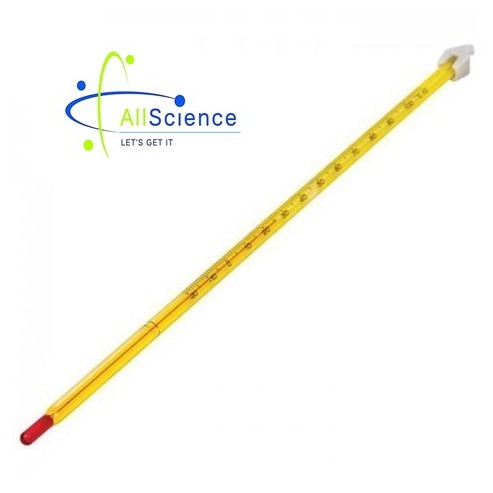 Thermometer -10+110:1.0ºC Spirit / Alcohol Yellow Back Printed ...