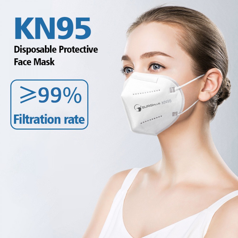 (50 pcs) SURGIPLUS Mask Muka 5 Layer KN95 Medical Face Mask 5 Ply ...