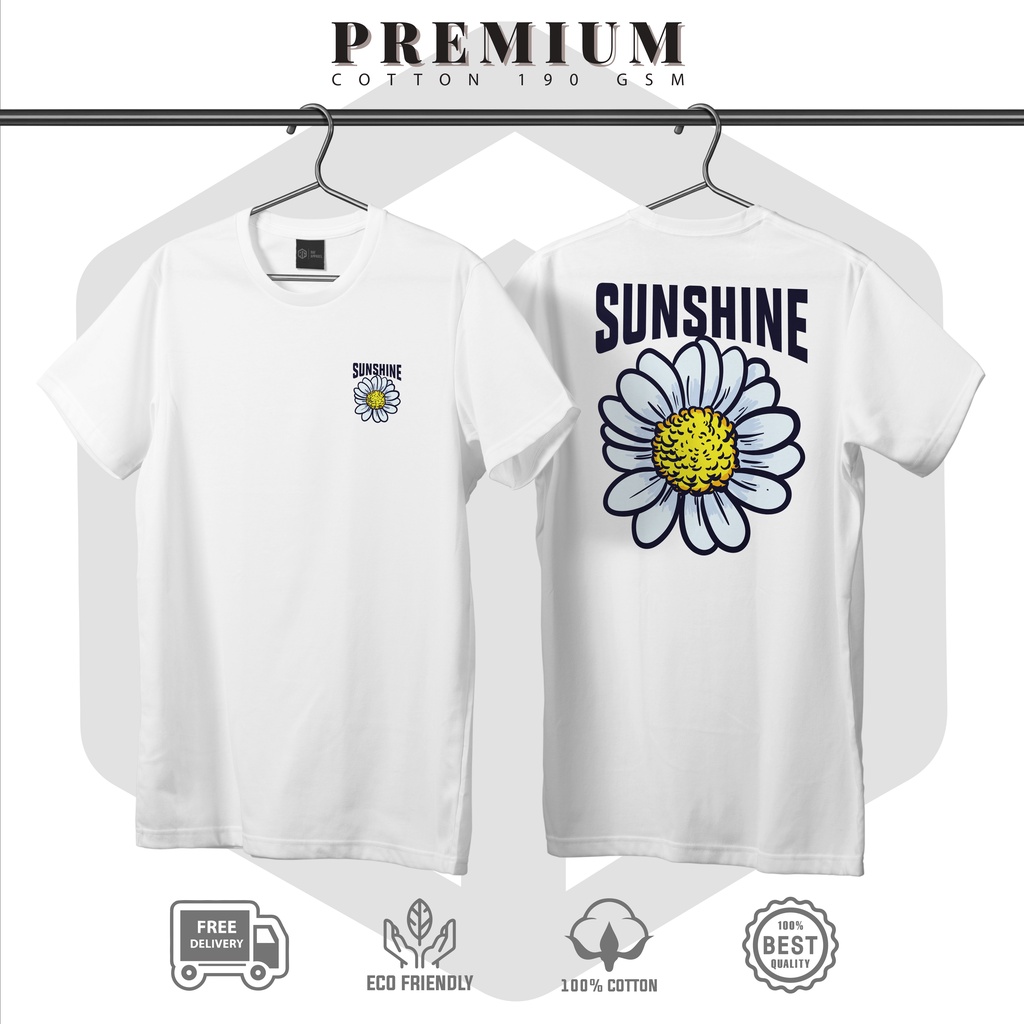 SUNSHINE TSHIRT 100% COTTON / 190 GSM | Shopee Malaysia