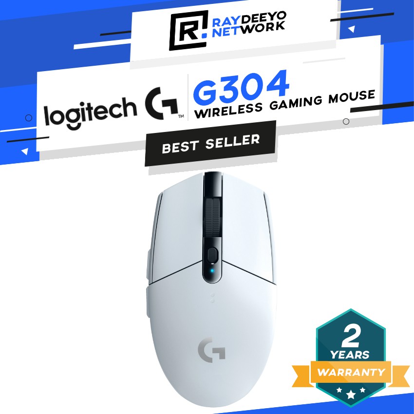 Logitech G304 Lightspeed Wireless (White/Black) Gaming Mouse ...