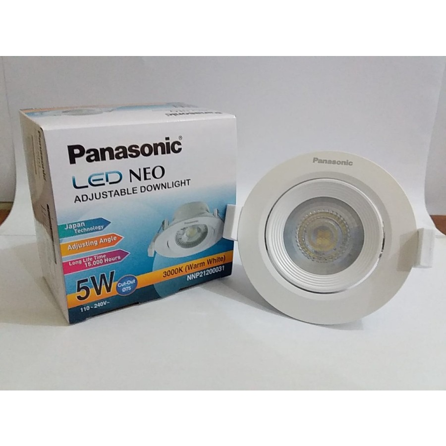 PUTIH Panasonic 5W Neo Adjustable LED Downlight (White / Yellow ...