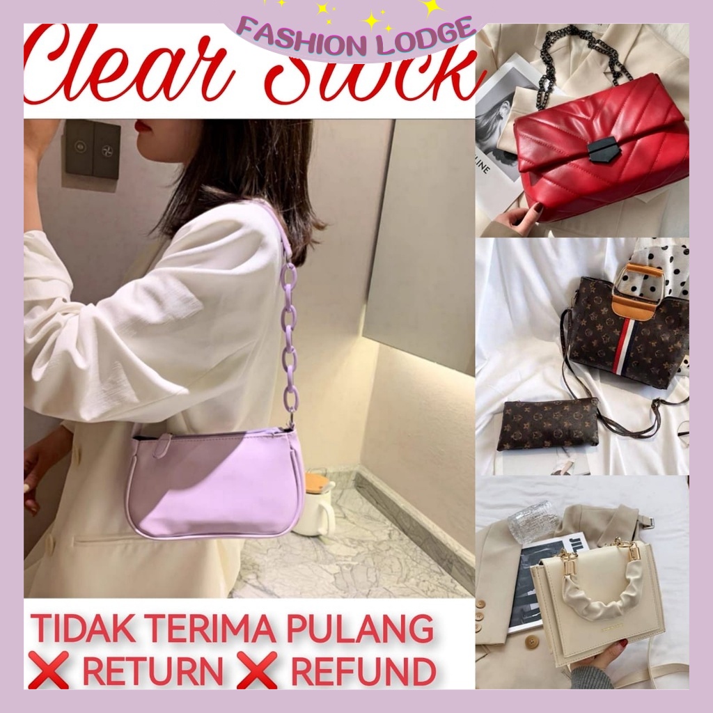 Lelong Defect Bag Women Clear ReadyStock MultiPattern | BAG PEREMPUAN ...