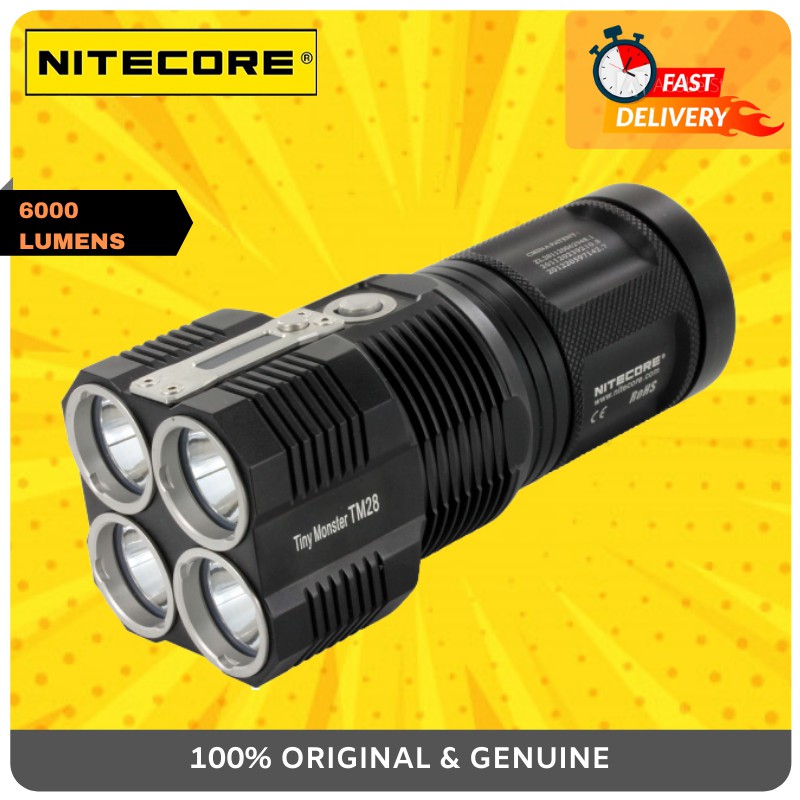 🔥100% ORIGINAL🔥 Nitecore TM28 Tiny Monster LED 6000 Lumen Flashlight ...