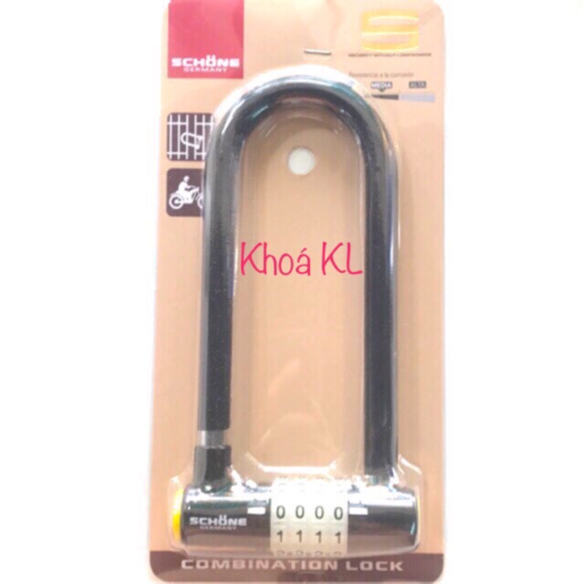 Genuine SCHONE SC-803 U-shaped digital lock, lock length 140mm | Shopee ...