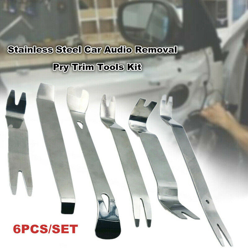 6pcs/Set Stainless Steel Car Interior Disassembly Tool Set Pry Door ...