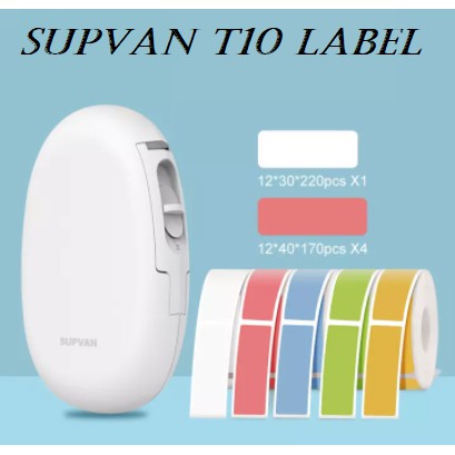 SUPVAN T10 /E10/B100 Label Printer Paper Waterproof Anti-Oil Printing ...