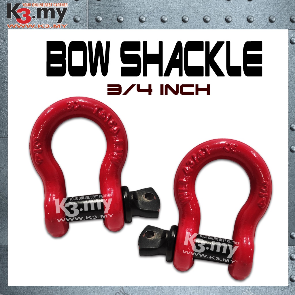 Recovery Bow Shackle 3/4 Inch (2pcs/set) | Shopee Malaysia