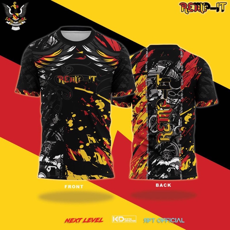 BAJU REMPIT NEXT LEVEL TSHIRT JERSEY TERPADU (JENTERA PEJUANG JERSEY ...