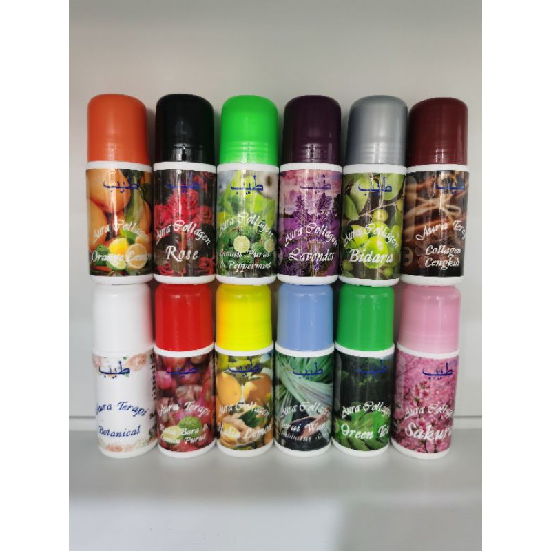 Aura Terapi Collagen Minyak Angin Green Tea, Halia, Rose, Lavender ...
