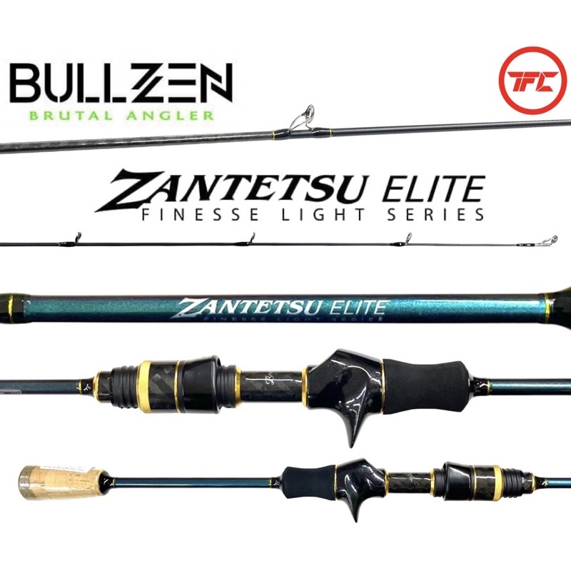 Bullzen Zantetsu Elite Baitcast & Spinning Rod BC Baitcasting Finesse ...
