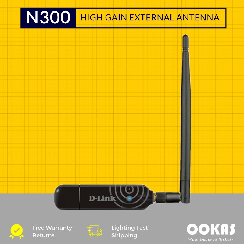 D-LINK High Gain 300Mbps 5dBi Antenna USB Wireless Wifi Adapter DWA-137 ...