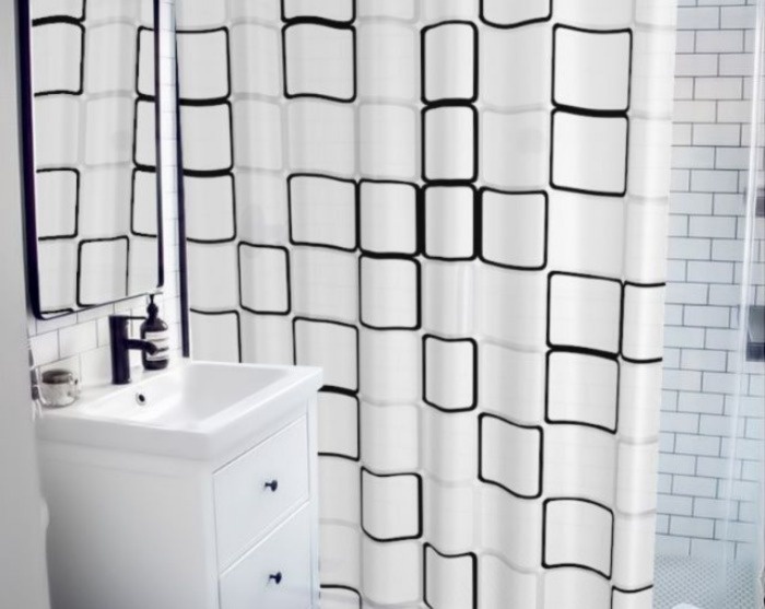 Shower Curtain Peva Waterproof Bathroom Bath Room Toilet Mildew Langsir