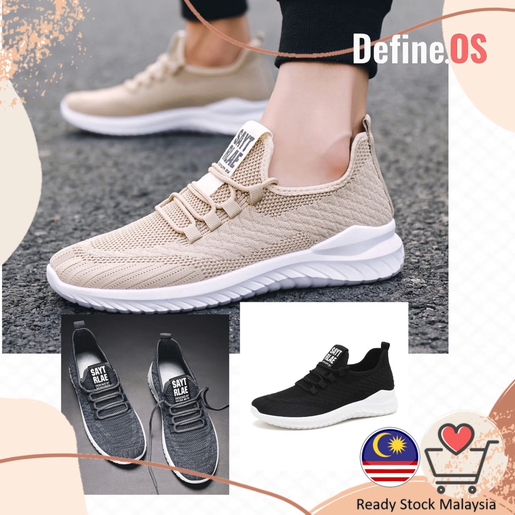Kasut Sneaker Lelaki Kasut Casual Fashion Ss 7011 Men Lightweight Sport High Grade Flyknit