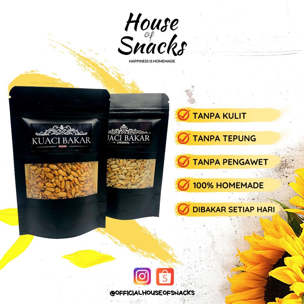 🎉NEW PACKAGING🎉 KUACI BAKAR HOMEMADE (50g) | Shopee Malaysia