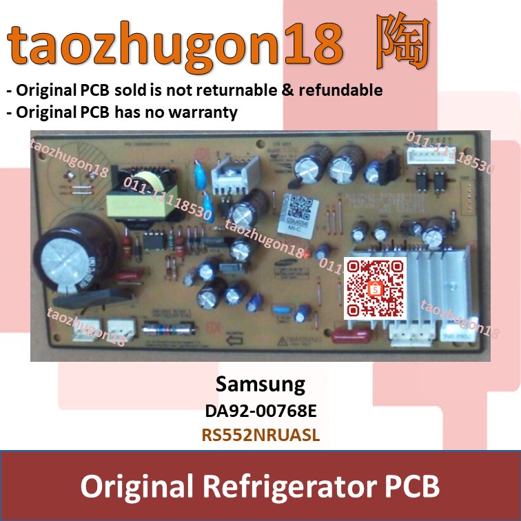 Original Samsung DA92-00768E Refrigerator Fridge Power PCB Board ...