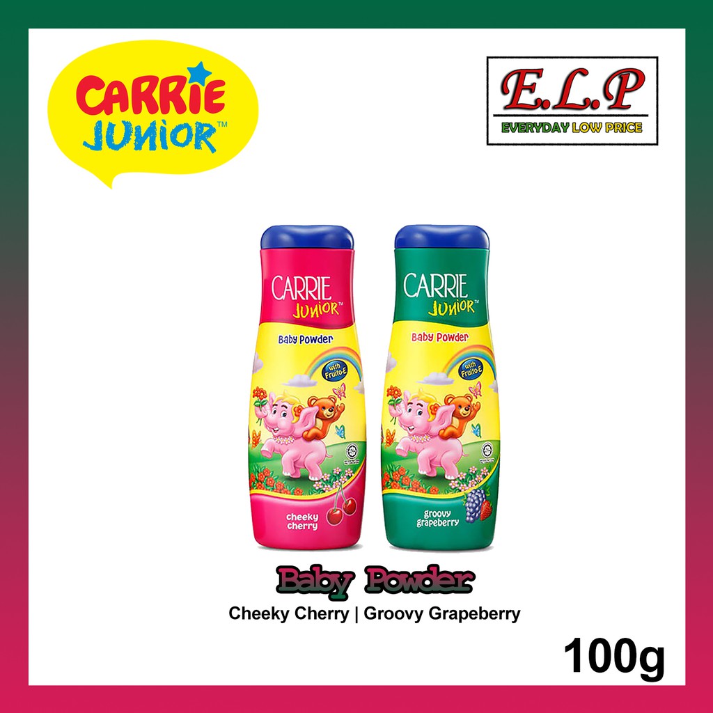 Carrie Junior Baby Powder Cheeky Cherry / Groovy Grapeberry 100g ...