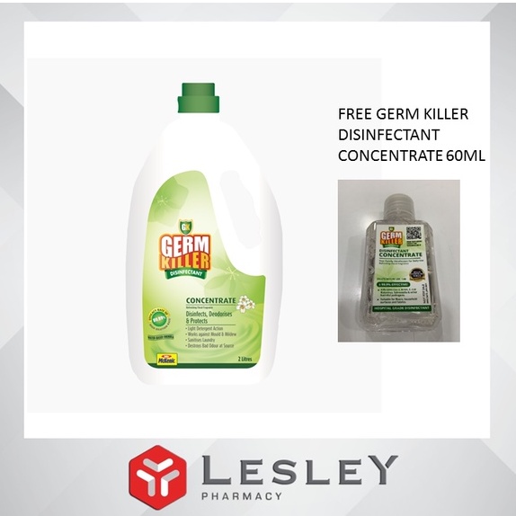 Germ Killer Disinfectant Concentrate 2L (Free Germ Killer Disinfectant ...