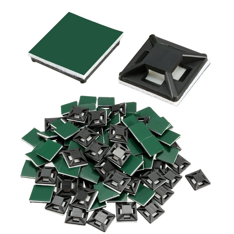 50pcs 20pcs cable tie bases Forceful glue wire self-adhesive wall ...