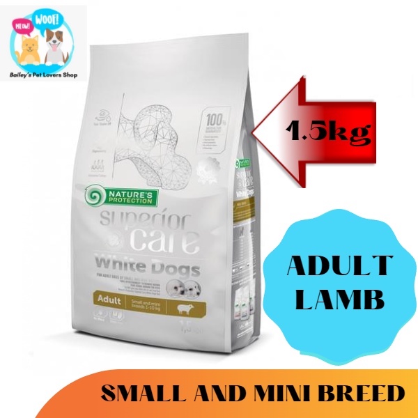 Nature's Protection Superior Care White Dogs Lamb Adult Small & Mini ...