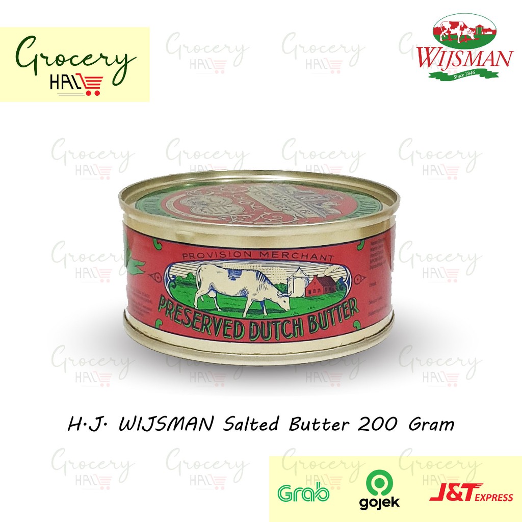 HJ. WIJSMAN SALTED BUTTER 200 GRAM (WISMAN BUTTER -WISJMAN- SALTED ...