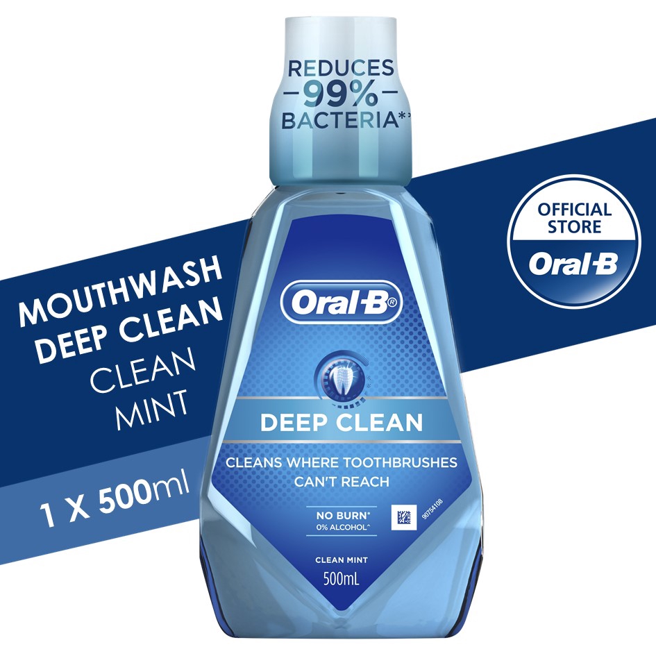 Oral-B Deepclean Mouthwash (500ml) | Shopee Malaysia