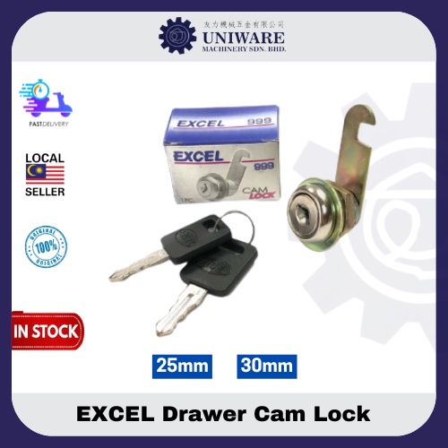🔥READY STOCK🔥 EXCEL Drawer/Cabinet Cam Lock - 25mm, 30mm | Shopee Malaysia