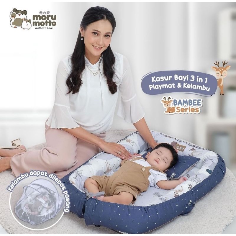 Morumotto Baby Mattress 3in1 Playmat & Mosquito Net Bambee Series ...