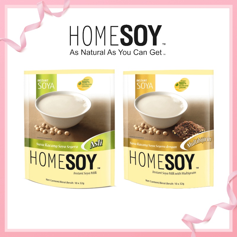 Homesoy Instant Breakfast Soy Milk Original / Multigrain 10s x 32g ...