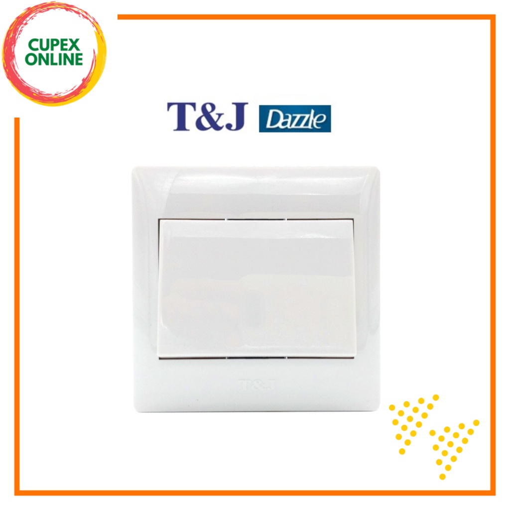 T&J Dazzle 1 Gang 1 Way 16A Retractive Switch (HB261-N) | Shopee Malaysia