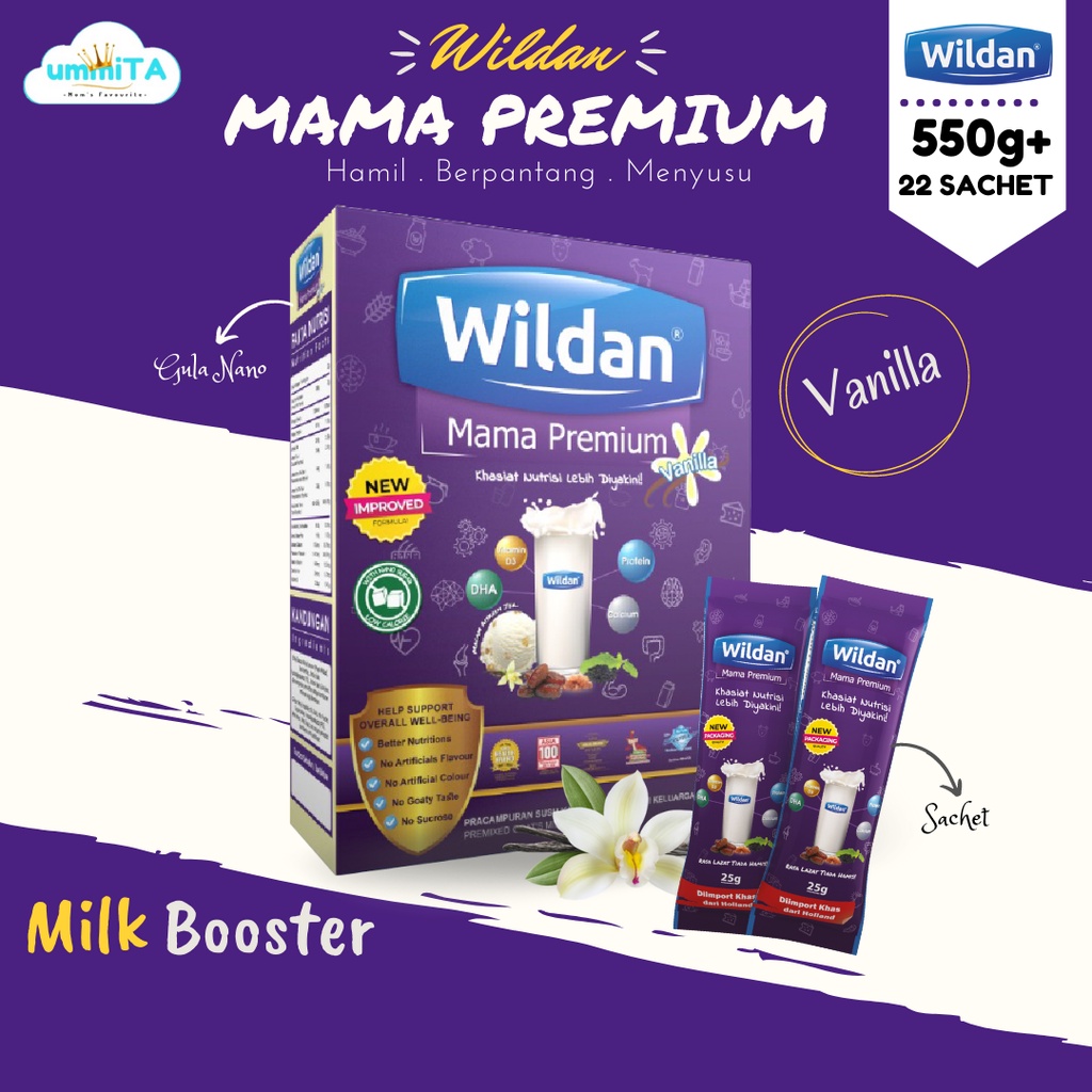 WILDAN SUSU KAMBING VANILLA MILK BOOSTER/ IBU HAMIL / BERPANTANG / MAMA ...