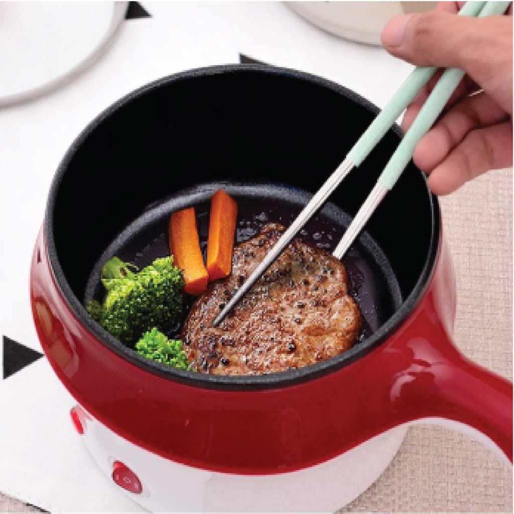 3 Pin Plug Lopol Electric Non Stick Ceramic Frying Pan Rice Portable ...