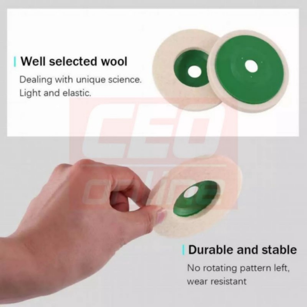 CEO 🇲🇾 Wool Polishing Sponge Polishing Wool 4" Polish Pads Disc Span ...