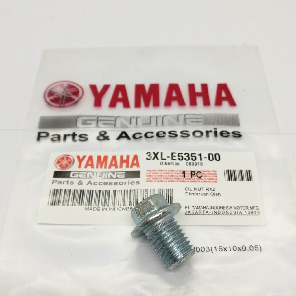 OIL NUT ENGINE YAMAHA RXZ / SRL110 / LAGENDA / SRL115 4T INDONESIA ...