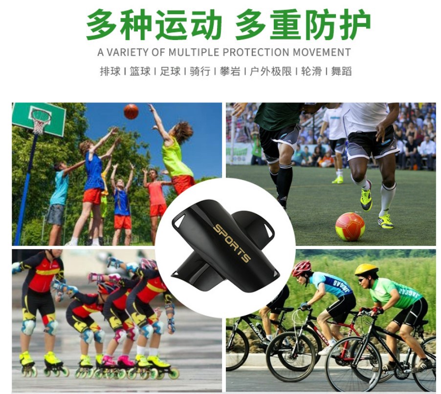 1 PASANG Shin Pad Guard Pads Protector Board Sport Support Football ...